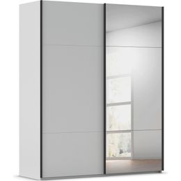 Schwebet&uuml;renschrank Rauch "Kleiderschrank Schrank Garderobe Schlafzimmerschrank CONTIDO", grau (seidengrau), B:181cm H:223cm T:68cm, Holzwerkstoff, Schr&auml;nke, Schwebet&uuml;renschrank, aus hochwertigem Material in 6 Breiten 2 Griff-Farben MADE IN GERMANY