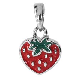 Kettenanh&auml;nger OSTSEE-SCHMUCK "- Erdbeere - Silber 925/000 -" Gr. 14, silber (silber 925, silberfarben, wei&szlig;), Schmuckanh&auml;nger, Damen, Silber 925 (Sterlingsilber), Kettenanh&auml;nger