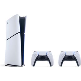 Playstation 5 Konsolen-Set "Digital Edition (Slim) inkl. zweitem DualSense Wireless-Controller", schwarz-wei&szlig; (wei&szlig;, schwarz), B:35,8cm H:8cm T:21,6cm, Spielekonsolen, Topseller