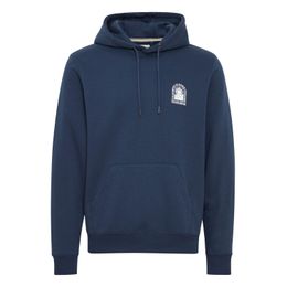 Kapuzenpullover Blend "Hoodie BHSweatshirt", Herren, Gr. L, blau (marineblaus), Obermaterial: 50% Baumwolle CO. 50% Polyester PES., bedruckt, normal, Pullover Kapuzenpullover