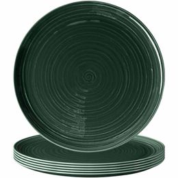 Pizzateller Seltmann Weiden "Pizzateller Terra &oslash; 31,5 cm 6er Set", gr&uuml;n (moosgr&uuml;n), L:31,5cm, Speiseteller