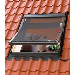 Hitzeschutz-Markise Velux "mit Haltekrallen MHL UK00 5060", schwarz, Aluminium, Polyester, Markisen, Tageslicht & Hitzeschutz