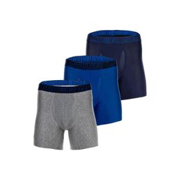 Boxershorts Under Armour "Boxershort UA PERFORMANCE TECH - SOLID 6 IN 3PK 3er Pack", Herren, Gr. 3XL, bunt (blau, grau), Obermaterial: 90% Polyester Pol. recyc.. 10% Elasthan EL., Unterhosen