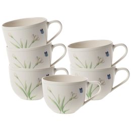 Villeroy & Boch Tasse VILLEROY & BOCH "Kaffeetassen Colourful Spring 230 ml 6er Set bunt", bunt, Porzellan, Trinkgef&auml;&szlig;e, Tasse