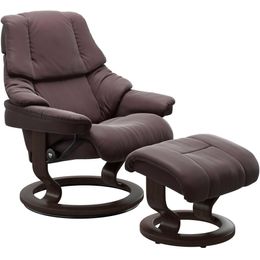 stressless "Reno" Set, Relaxsessel mit Hocker, mit Hocker, mit Classic Base, Gr&ouml;&szlig;e S, M & L, Gestell Wenge