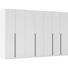 Dreht&uuml;renschrank Rauch "Kleiderschrank Schrank Garderobe W&auml;scheschrank BESTSELLER MONTCLAR", alpinwei&szlig;, griffe graphit, B:350cm H:223cm T:60cm, Holzwerkstoff, Schr&auml;nke, Dreht&uuml;renschrank, Front in Glas/Hochglanz/Dekor/Grauspiegel in 5 Breiten MADE IN GERMANY, Topseller