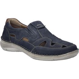 Slipper Josef Seibel "New Anvers 77, indigo", Herren, Gr. 40, blau (indigo), Obermaterial: 100% Rindsleder Leather cow., Schuhe Slipper