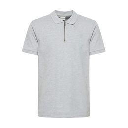 !Solid Poloshirt SOLID "Poloshirt SDZakir", Herren, Gr. XL, grau (light grau melange), Obermaterial: 100% Baumwolle CO., regular fit normal, V-Ausschnitt, Shirts