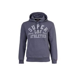 Sweatshirt Superdry "Sweatshirt Athletic Essential Hoodie", Herren, Gr. M, grau (dunkelgrau), Obermaterial: 80% Baumwolle CO. 20% Polyester PES., Sweatshirts Sweatshirt