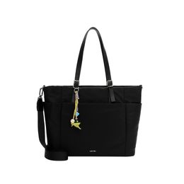 Shopper SURI FREY "Shopper SFY Sissy", Damen, Gr. B/H/T: 50cm x 32cm x 18cm 0, schwarz (schwarz 100), Polyester, Taschen Shopper