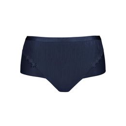 Slip LISCA "Damen Slip Gracia", Damen, Gr. 46, blau (blau shadow), Stoff, Obermaterial: 78% Polyamid PA. 16% Elasthan EL. 6% Polyester PES., Unterhosen Slip