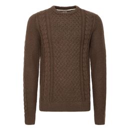 Strickfleece-Pullover Blend "Strickpullover BHPullover", Herren, Gr. XXL, braun (turkish coffee), Obermaterial: 80% Polyacryl PAN. 20% Baumwolle CO., Pullover
