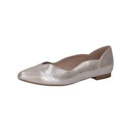 Ballerina Caprice "Caprice Ballerinas Leder", Damen, Gr. 40, taupe, Leder, Schuhe Ballerina