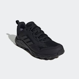 Trailrunningschuh adidas terrex "TRACEROCKER 2.0 GORE-TEX", Herren, Gr. 41, schwarz (core schwarz, core schwarz, semi impact orange), Textil, Schuhe, wasserdicht