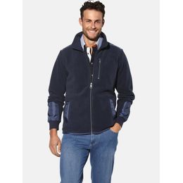 Sweatjacke Babista "Fleecejacke LOMARIO", Herren, Gr. M, blau (dunkelblau), Obermaterial: 59% Polyester COOLMAX PES(Coolmax). 41% Baumwolle CO., Sweatjacken Sweatjacke