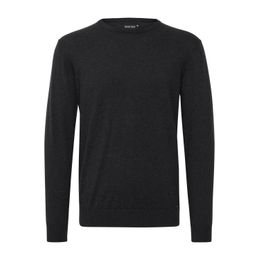 Rundhalspullover INDICODE "Rundhalspullover IDBadan", Herren, Gr. XL, grau (charcoal mix), Obermaterial: 100% Baumwolle CO., unifarben, normal, Rundhals, Pullover Rundhalspullover
