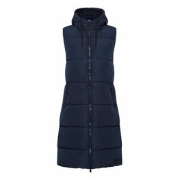 Longweste oxmo "Longweste OXSolice", Damen, Gr. M, blau (total eclipse), Obermaterial: 100% Polyester PES., Westen Longweste
