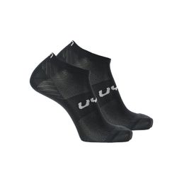 Sneakersocken uyn "Socken 2er Pack", Herren, Gr. 35-38, schwarz, Obermaterial: 52% Polyester PES. 44% Polyamid PA. 4% Elasthan EL., Socken Sneakersocken