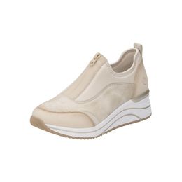 Sneaker Remonte "Remonte Sneaker Lederimitat", Damen, Gr. 40, cream, Lederimitat, Schuhe Sneaker