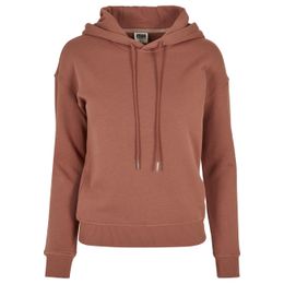 Hoodie Urban Classics "Urban Classics Damen Ladies Organic Hoody", Damen, Gr. S, terracotta, 100% Baumwolle, unifarben, Sweatshirts Hoodie
