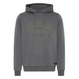 Kapuzenpullover Blend "Hoodie BHSuno", Herren, Gr. M, grau (iron gate), Obermaterial: 80% Polyester PES. 20% Baumwolle CO., Pullover Kapuzenpullover