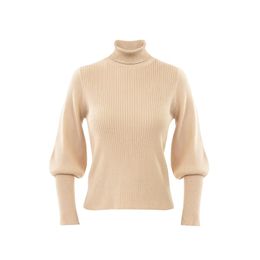 Stillpullover SURI FREY "Rollkragenpullover SFY Freyday", Damen, Gr. L, beige (pebble 400), Obermaterial: 47% Viskose CV. 28% Polyester PES. 25% Polyamid PA., Pullover