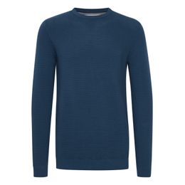 !Solid Strickfleece-Pullover SOLID "Strickpullover SDNicholas", Herren, Gr. L, blau (ensign blau), Obermaterial: 100% Baumwolle CO., Pullover