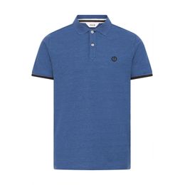 !Solid Poloshirt SOLID "Poloshirt SDBenjaminPolo", Herren, Gr. S, blau (faded blau), Obermaterial: 60% Baumwolle CO. 40% Polyester PES., Shirts