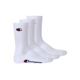 Kurzsocken Champion "Socken 3er Pack", Herren, Gr. 43-46, wei&szlig;, Obermaterial: 71% Baumwolle CO. 27% Polyester PES. 2% Elasthan EL., Socken