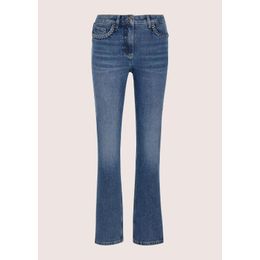 Madeleine Mode Regular-fit-Jeans MADELEINE "Jeans Slim-Fit-Jeans mit Formbund", Damen, Gr. 34, N + K Gr, blau, Obermaterial: 98% Baumwolle CO. 2% Elasthan EL., Jeans