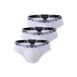 Slip Emporio Armani "Slip 3er Pack", Herren, Gr. XXL, wei&szlig;, Obermaterial: 95% Baumwolle CO. 5% Elasthan EL., Unterhosen Slip