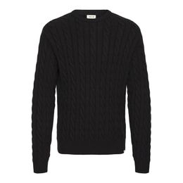 !Solid Strickfleece-Pullover SOLID "Strickpullover SDGibril", Herren, Gr. XXL, schwarz (true schwarz), Obermaterial: 100% Baumwolle CO., Pullover