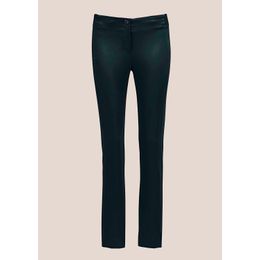 Madeleine Mode Stoffhose MADELEINE "Hose Schlanke Stretch-Hose mit Vichy-Karo", Damen, Gr. 22, N + K Gr, blau (marine), Obermaterial: 74% Viskose CV. 23% Polyamid PA. 3% Elasthan EL., Hosen Stoffhose