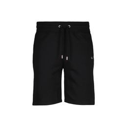Bermudas Gant "Shorts Regular Shield Sweat Shorts", Herren, Gr. L, N-Gr, schwarz, Obermaterial: 87% Baumwolle CO. 13% Polyester PES., Hosen Bermudas