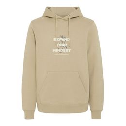Kapuzenpullover Blend "Hoodie BHFlavian", Herren, Gr. S, beige (crockery), Obermaterial: 50% Baumwolle CO. 50% Polyester PES., Pullover Kapuzenpullover
