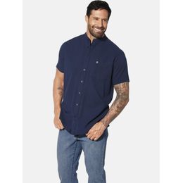Kurzarmhemd Jan Vanderstorm "Kurzarmhemd ALBART", Herren, Gr. 4XL, weit, blau (dunkelblau), Obermaterial: 100% Baumwolle CO., Hemden