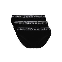Slip Bamboo basics "Slip YARA 3er Pack", Damen, Gr. L, schwarz, Obermaterial: 68% Viskose CV. 28% Baumwolle CO. 4% Elasthan EL., Unterhosen Slip