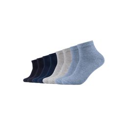 Kurzsocken s.Oliver "Socken 8er Pack", Herren, Gr. 35-38, blau (blau, grau), Obermaterial: 62% Baumwolle CO. 36% Polyester PES. 2% Elasthan EL., Socken