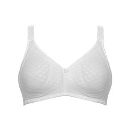 B&uuml;gelloser BH SuSa "BH ohne B&uuml;gel Topsy Plus", Damen, Gr. 100, Cup C, wei&szlig;, Stoff, Obermaterial: 40% Baumwolle CO. 30% Polyamid PA. 30% Elasthan EL., BHs