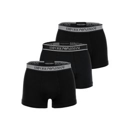 Boxershorts Emporio Armani "Boxershort CORE LOGOBAND 3er Pack", Herren, Gr. M, schwarz (schwarz2), Obermaterial: 95% Baumwolle CO. 5% Elasthan EL., Unterhosen