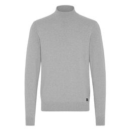 !Solid Rollkragenpullover SOLID "Rollkragenpullover SDAKALMO", Herren, Gr. S, grau (gray melange), Obermaterial: 70% Baumwolle CO recyc.. 30% Polyester Pol. recyc.., Pullover Rollkragenpullover