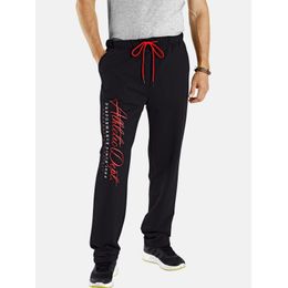 Jogginghose Jan Vanderstorm "Jogginghose BJAN", Herren, Gr. XL, schwarz, Obermaterial: 100% Baumwolle CO., comfort fit lang, Hosen Jogginghose