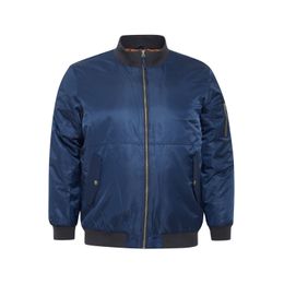 Bomberjacke Blend "Bomberjacke BHOuterwear", Herren, Gr. 3XL, blau (marineblaus), Obermaterial: 100% Nylon NY., Jacken Bomberjacke