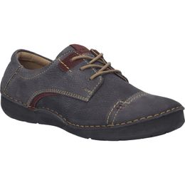 Schn&uuml;rschuh Josef Seibel "Fergey 41, titan-kombi", Damen, Gr. 41, grau (titan, kombi), Obermaterial: 100% Rindsleder Leather cow., Schuhe Schn&uuml;rschuh