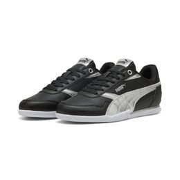Sneaker Puma "Bella Donna Metallic Whisper Sneakers Damen", Herren, Gr. 40.5, schwarz silber metallic, Obermaterial: Synthetik, Textil. Futter: Textil. Innensohle: Textil. Laufsohle: Gummi, Schuhe Sneaker