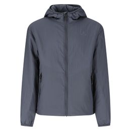 Outdoorjacke WHISTLER "Palu jr.", Kinder, Gr. 152, dunkelgrau, 100% Polyamid, unifarben, normal, hoch geschlossener Ausschnitt, Jacken Outdoorjacke, mit atmungsaktiver Comfortemp-F&uuml;llung