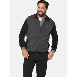 Sweatjacke Jan Vanderstorm "Sweatjacke LARSHEIM", Herren, Gr. L, grau (grau melange), Obermaterial: 60% Baumwolle CO. 40% Polyester COOLMAX PES(Coolmax)., Sweatjacken Sweatjacke