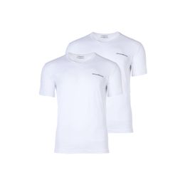 T-Shirt Emporio Armani "T-Shirt CORE LOGOBAND 2er Pack", Herren, Gr. L, wei&szlig;, Obermaterial: 95% Baumwolle CO. 5% Elasthan EL., Shirts T-Shirt
