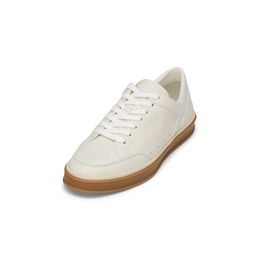 Marc O'Polo Sneaker MARC O'POLO "aus nat&uuml;rlichem Rindleder", Herren, Gr. 43, wei&szlig; cotton, Obermaterial: 100% Leder (Rind), unifarben, Schuhe Sneaker