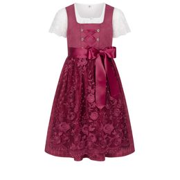 N&uuml;bler Dirndl N&Uuml;BLER "Kinderdirndl Gundi", M&auml;dchen, Gr. 128, EURO, lila (beere), Obermaterial: 100% Polyester PES., Kleider